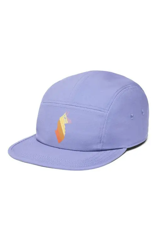 COTOPAXI Llama Stripes 5-panel Cap - Blue Smoke
