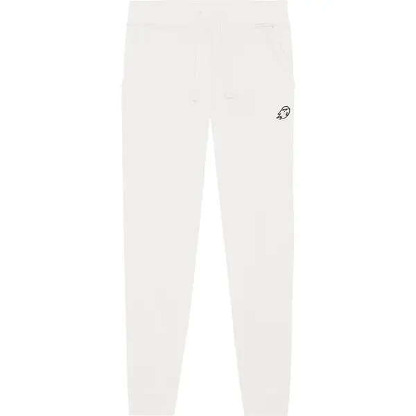 DALIX Ghost Mode Midweight Fleece Jogger Pant - White