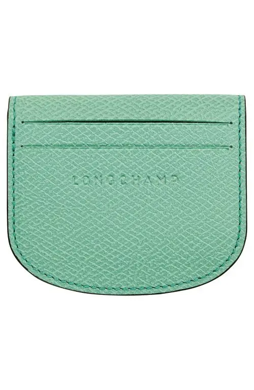 Longchamp Epure Leather Card Case - Mint