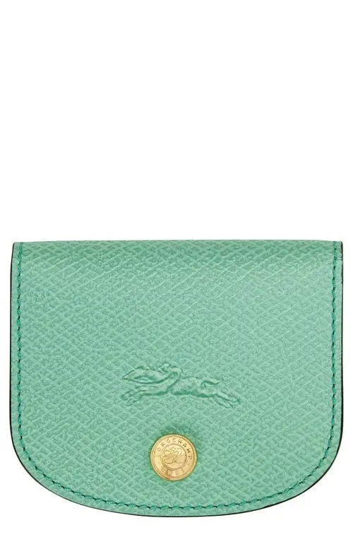 Longchamp Epure Leather Card Case - Mint