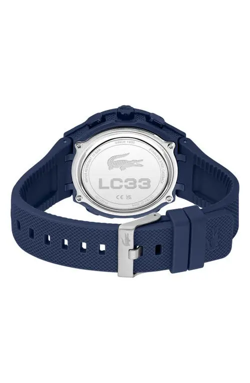 Lacoste Silicone Strap Watch - Navy