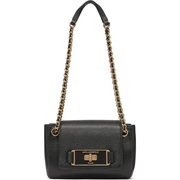 Karl Lagerfeld Paris Bridgette Crossbody - Black/gold