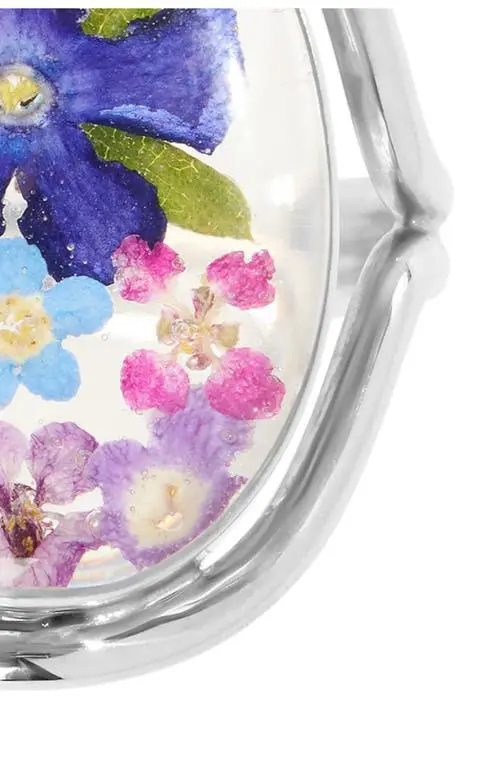 ATHRA LUXE Oval Dried Flowers Ring