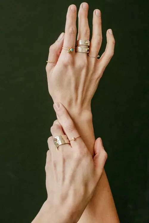 ELLIOT YOUNG Claw 14k Gold Stackable Ring - Diamond