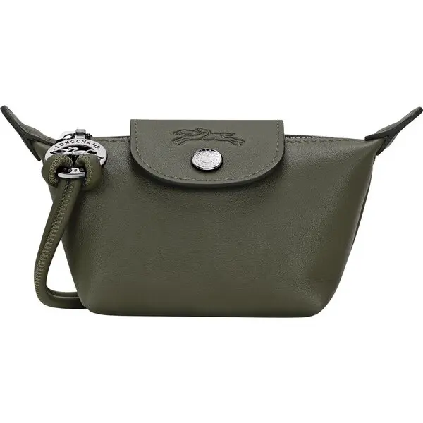 Longchamp Le Pliage Xtra Leather Coin Purse - Fir