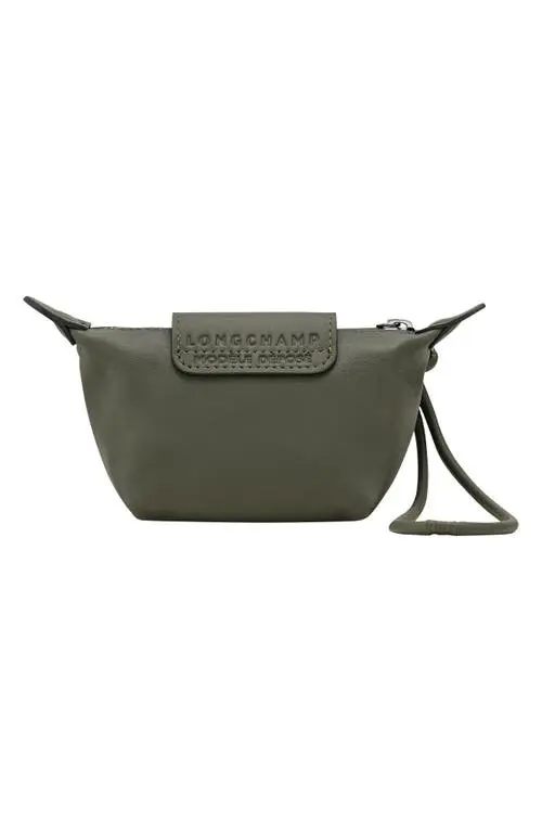 Longchamp Le Pliage Xtra Leather Coin Purse - Fir