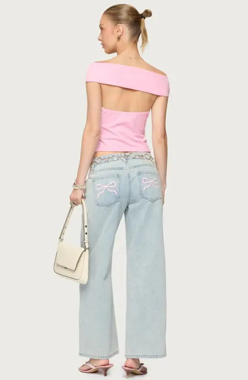 EDIKTED Cutout Off-the-shoulder Top