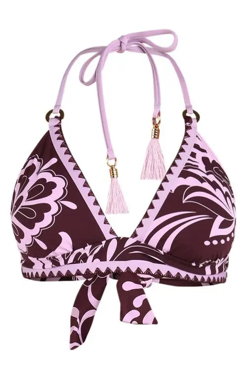 La Blanca Fiji Soft Band Embroidered Bikini Top