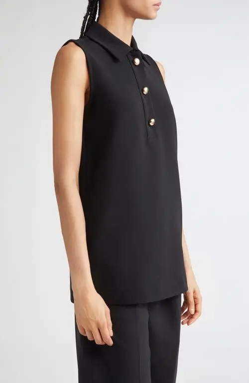 Max Mara Golf Sleeveless Cady Polo