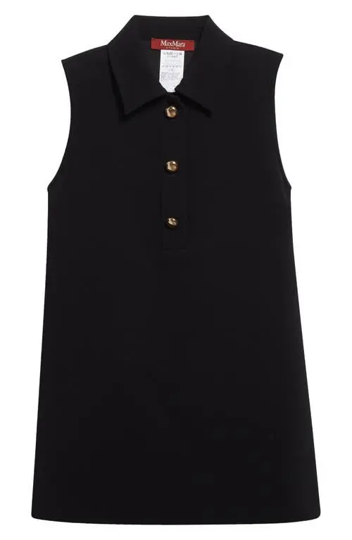 Max Mara Golf Sleeveless Cady Polo