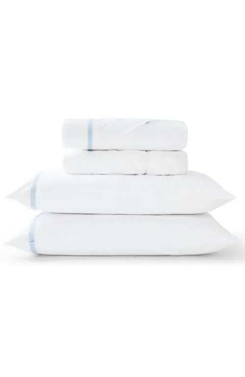 CHRISTY Beaumont Luxury Cotton Percale Sheet Set Bundles - Pale Blue