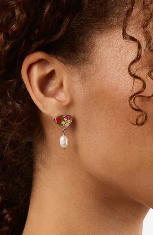 ATHRA LUXE Heart Drop Earrings