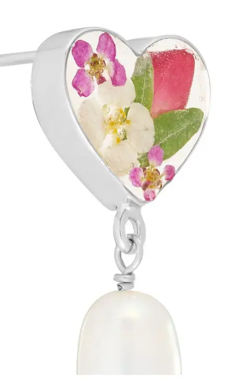 ATHRA LUXE Heart Drop Earrings