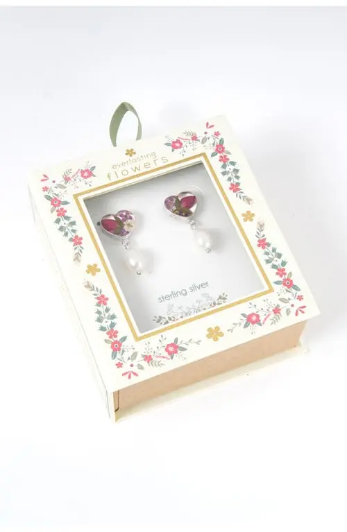 ATHRA LUXE Heart Drop Earrings