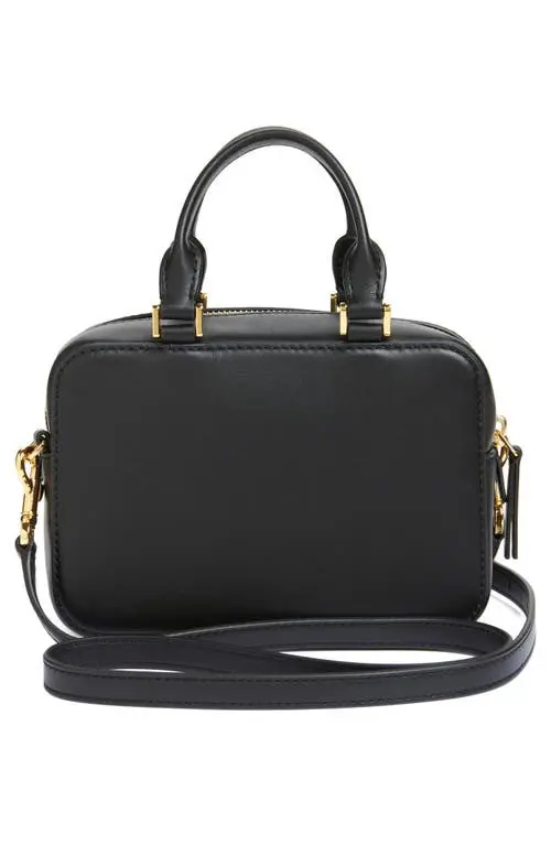 Veronica Beard Boxy Top Handle Leather Bag