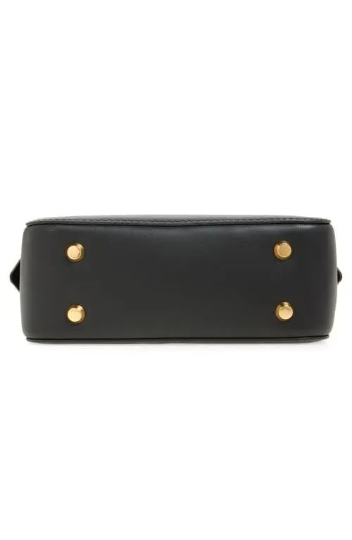 Veronica Beard Boxy Top Handle Leather Bag