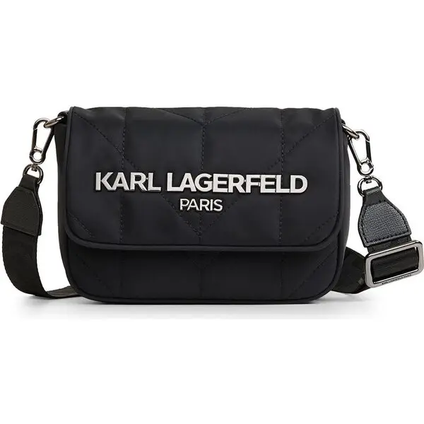 Karl Lagerfeld Paris Voyage Messenger - Black/dark Gunmetal