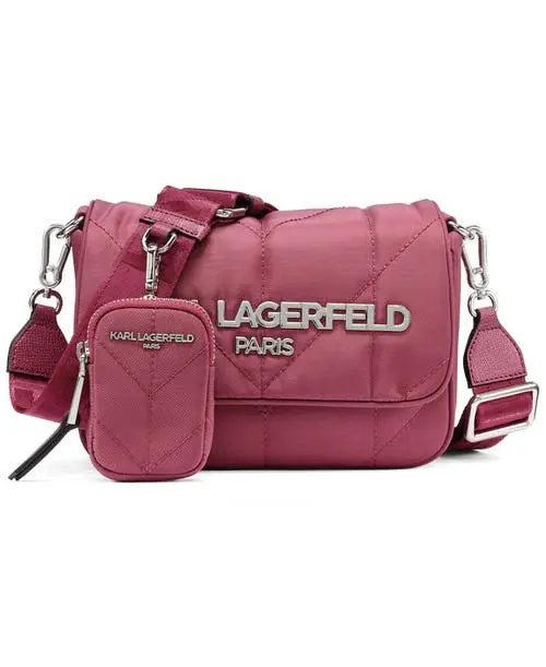 Karl Lagerfeld Paris Voyage Messenger Bag - Currant