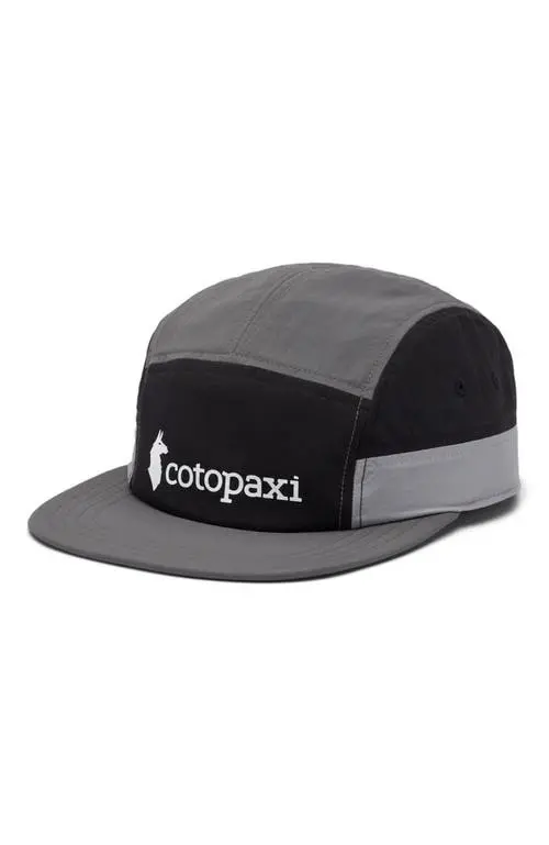 COTOPAXI 5-panel Cap - Black/cinder