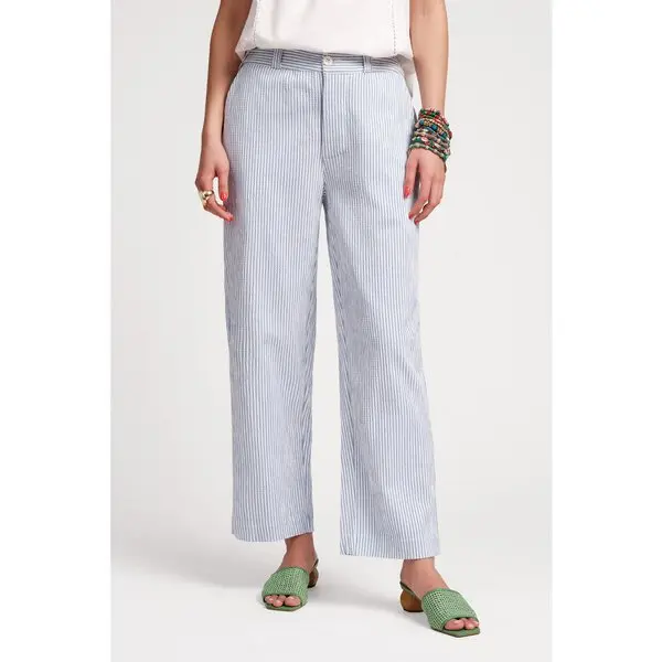FRANCES VALENTINE Coleman Stripe Seersucker Pants