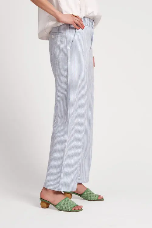 FRANCES VALENTINE Coleman Stripe Seersucker Pants