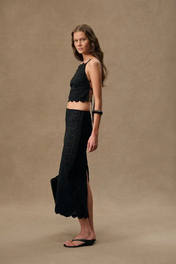 ST. AGNI For Doily Column Skirt