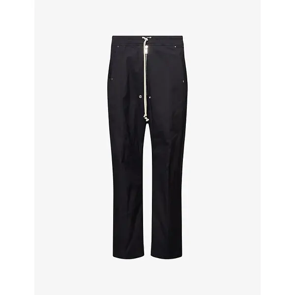 Rick Owens Bela Straight-leg Cotton Trousers - Black