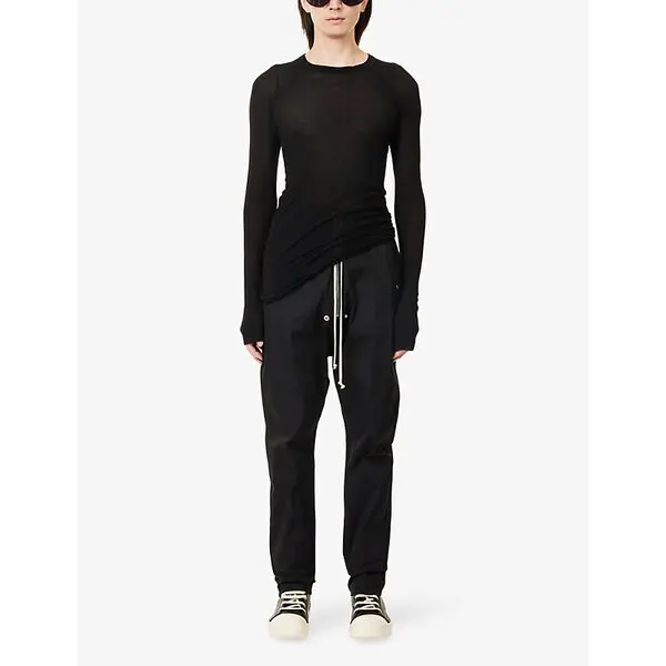 Rick Owens Bela Straight-leg Cotton Trousers - Black