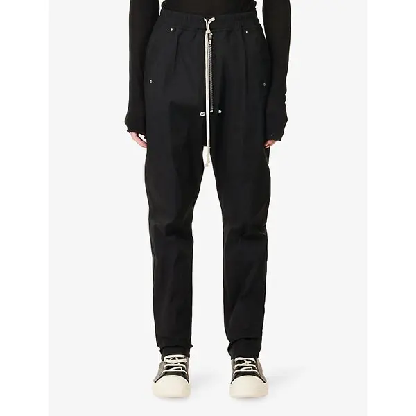 Rick Owens Bela Straight-leg Cotton Trousers - Black