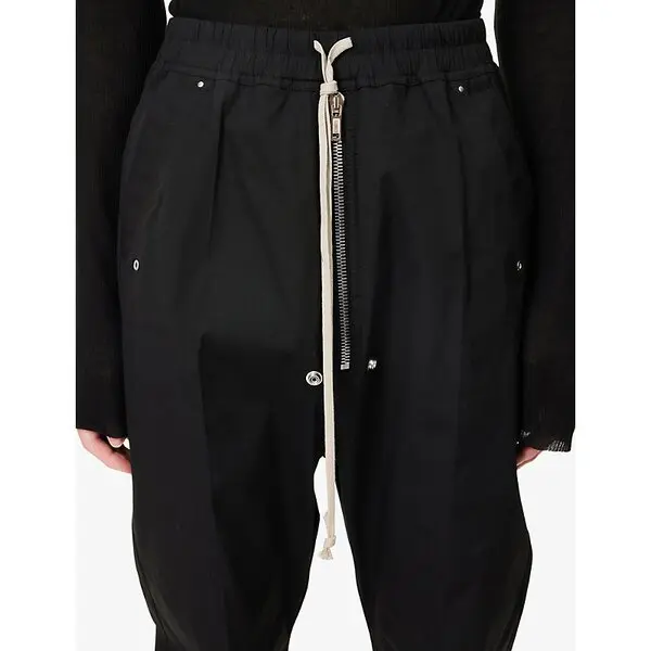 Rick Owens Bela Straight-leg Cotton Trousers - Black