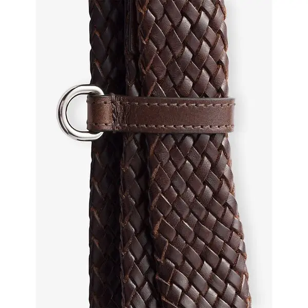 Prada Braided Leather Belt - Brown