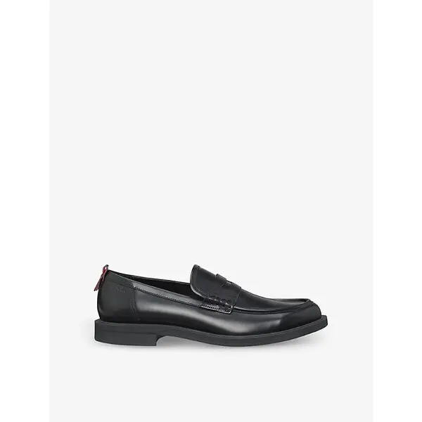 Hugo Penny-detail Leather Loafers