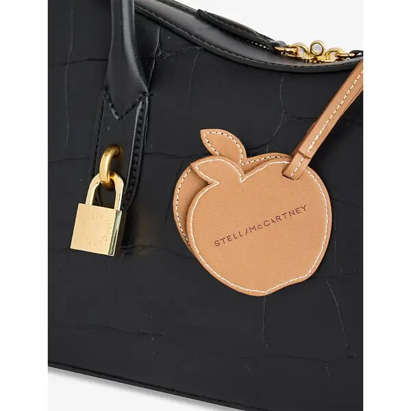 Stella McCartney Ryder Embossed Vegan-leather Shoulder Bag