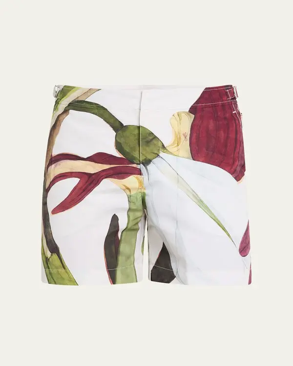 Orlebar Brown Printed Swim Shorts - White Sanddamson