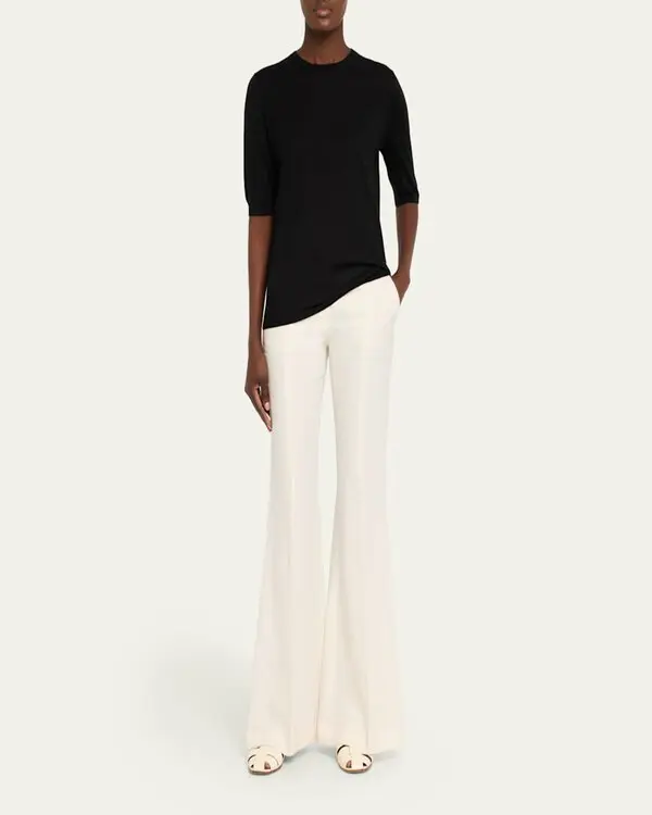 Gabriela Hearst Brunner Cashmere-silk T-shirt - Black