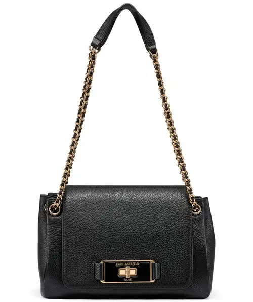Karl Lagerfeld Paris Bridgette Shoulder Bag - Black/gold