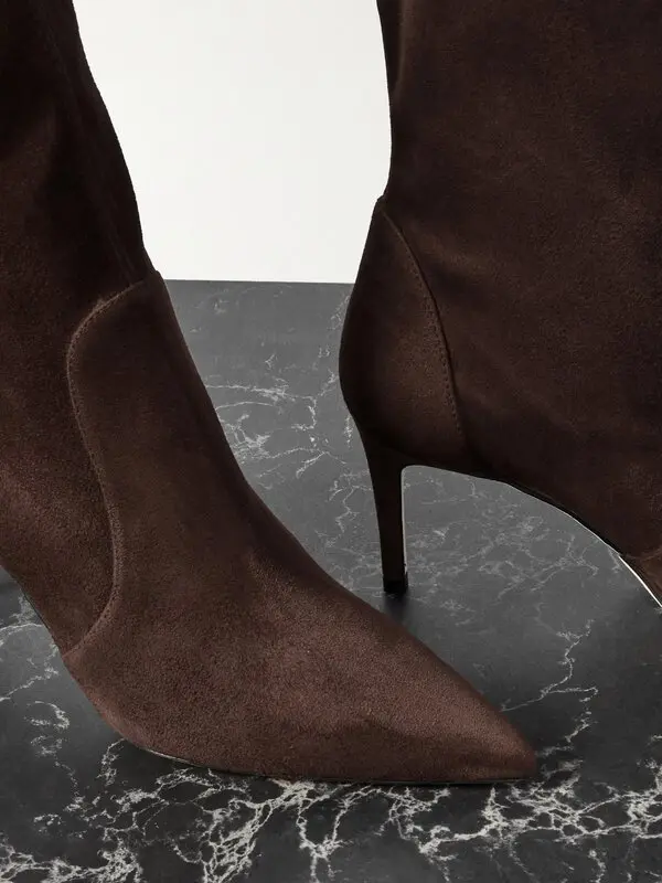 STUART WEITZMAN Power Suede Ankle Boots