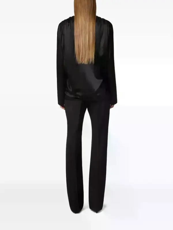 Nina Ricci Satin V-neck Top