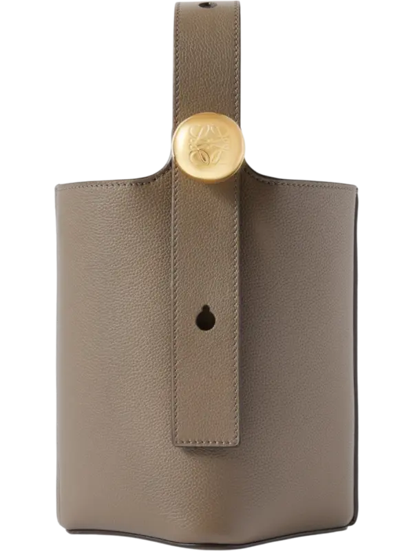Loewe Pebble Mini Textured-leather Tote
