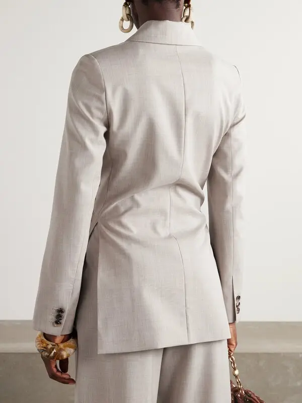 Loewe Wool Wrap Blazer - Neutrals