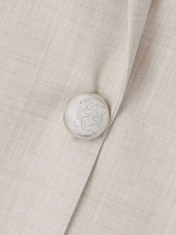 Loewe Wool Wrap Blazer - Neutrals