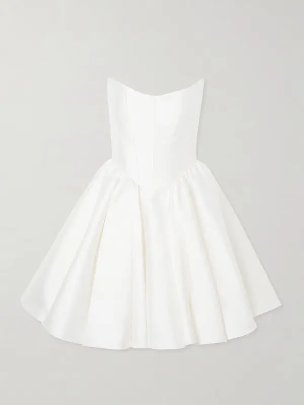 HALFPENNY LONDON Juno Strapless Mikado Mini Dress