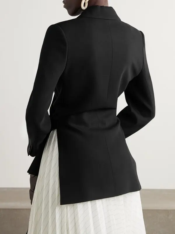 Loewe Crepe Wrap Blazer - Black
