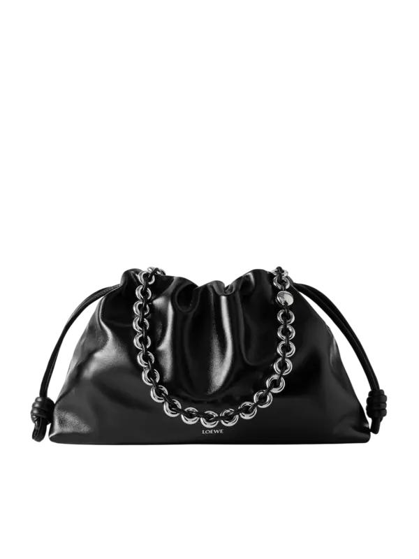 Loewe Flamenco Large Embellished Leather Clutch