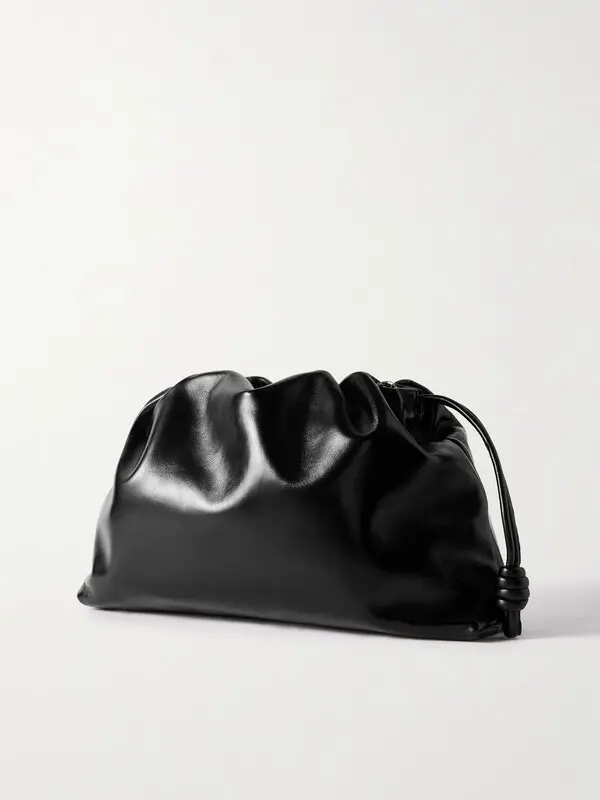 Loewe Flamenco Large Embellished Leather Clutch