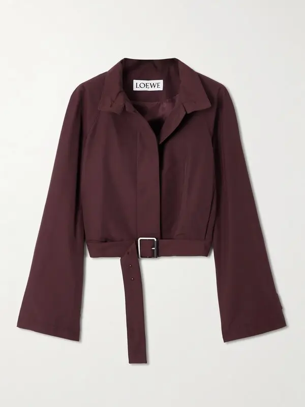 Loewe Belted Cotton-blend Shell Jacket