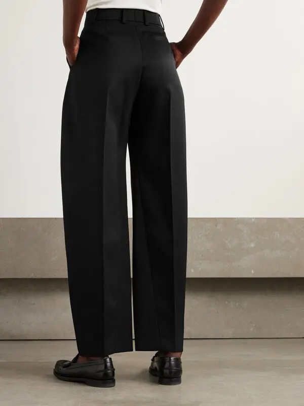 Givenchy Grain De Poudre Wool Tapered Trousers