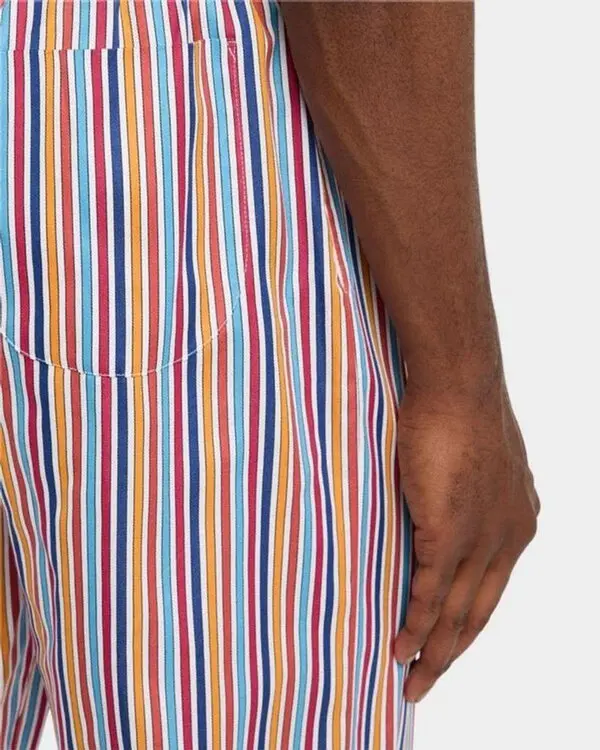Derek Rose Apos;s Wellington Multi-color Stripe Lounge Pants - Multi-coloured