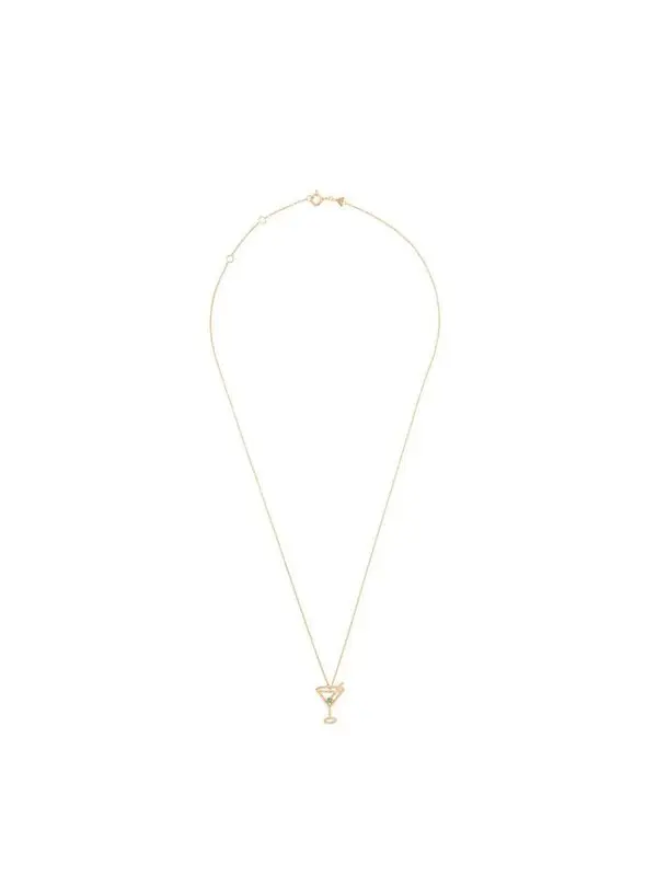 ALITA Martini Esmeralda Necklace - Yellow Gold