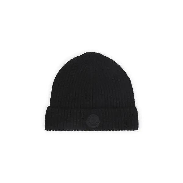 Moncler Tricot Beanie - Black